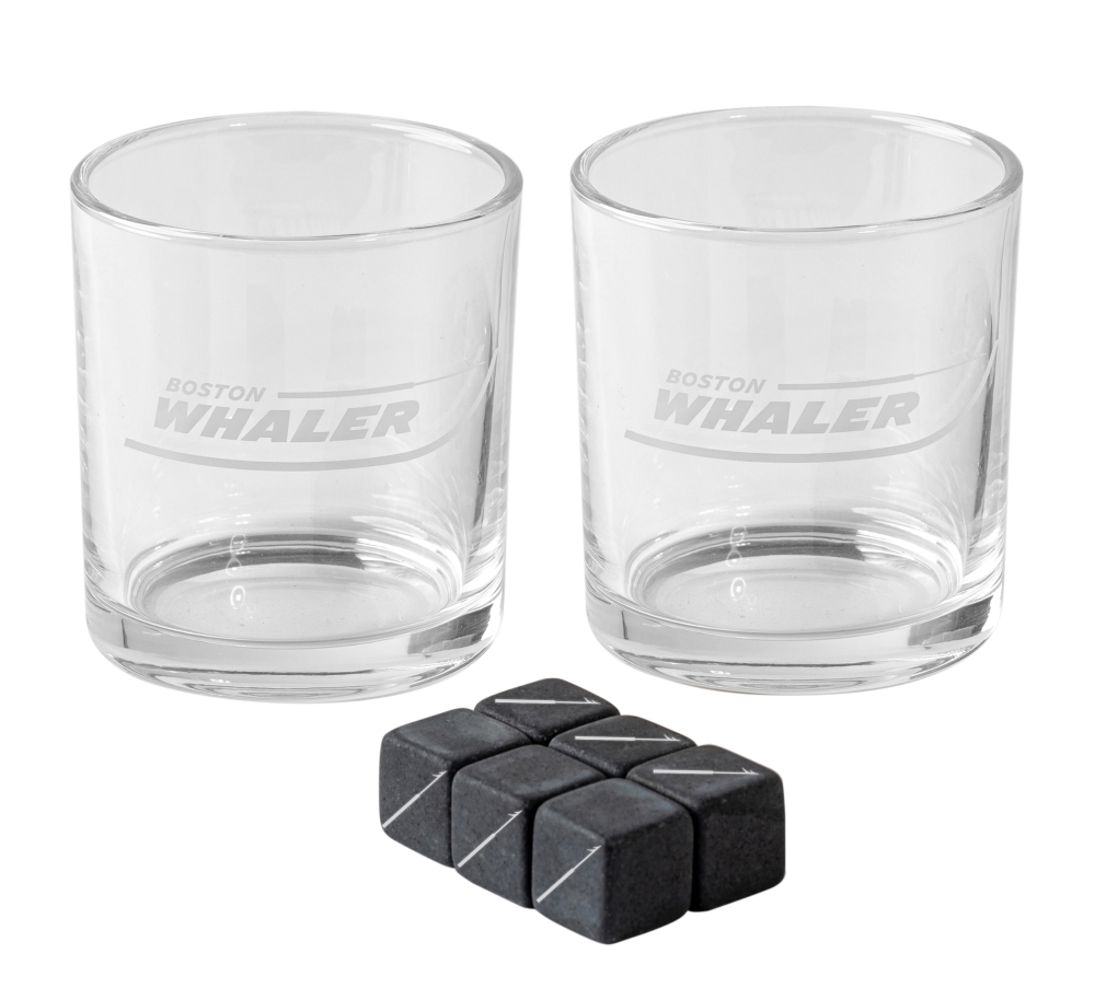 Boston Whaler Rocks Glass Set | Boston Whaler Apparel
